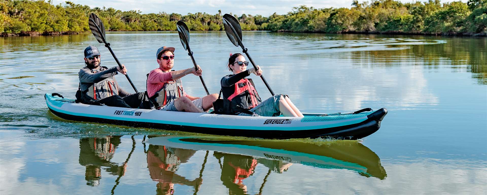 Sea Eagle 465ft FastTrack™ V-bottom 3 person Inflatable Kayak | 15 ft 3 ...