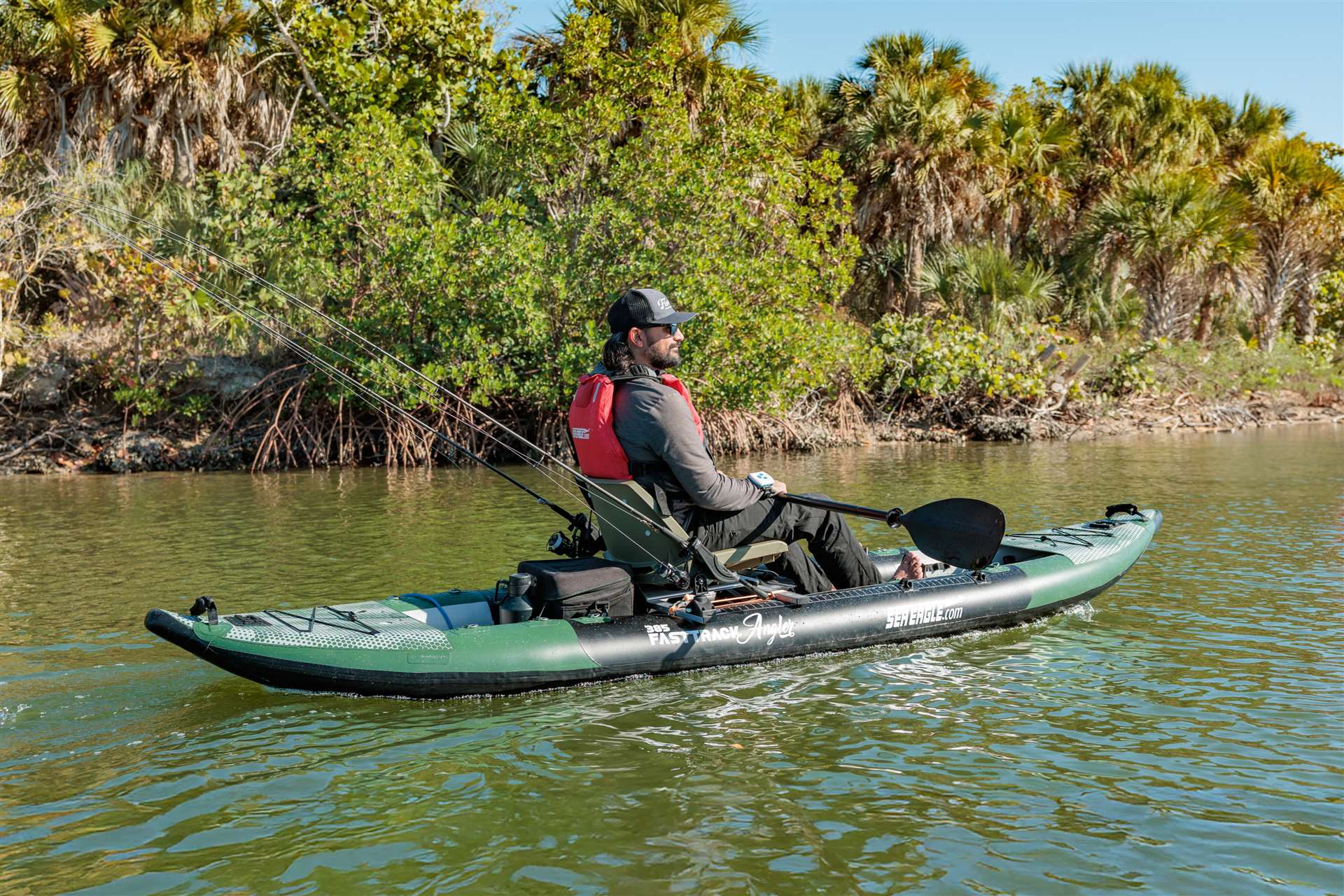 Sea Eagle 385fta FastTrack™ Angler 3 person Inflatable Kayak | 12 ft 6 ...