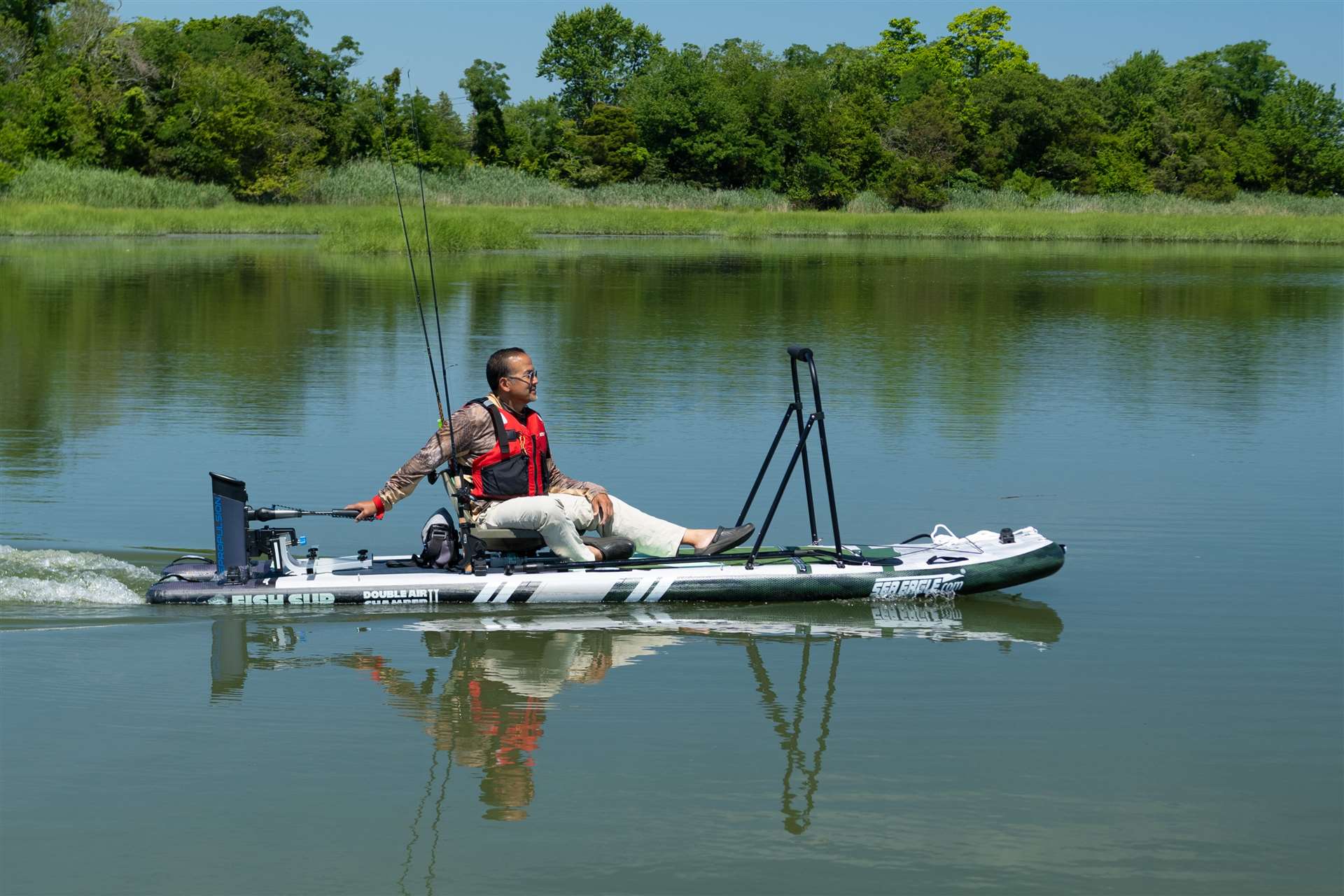 Sea Eagle FS1210 1 person Inflatable Fishing Stand-Up Paddleboard ...