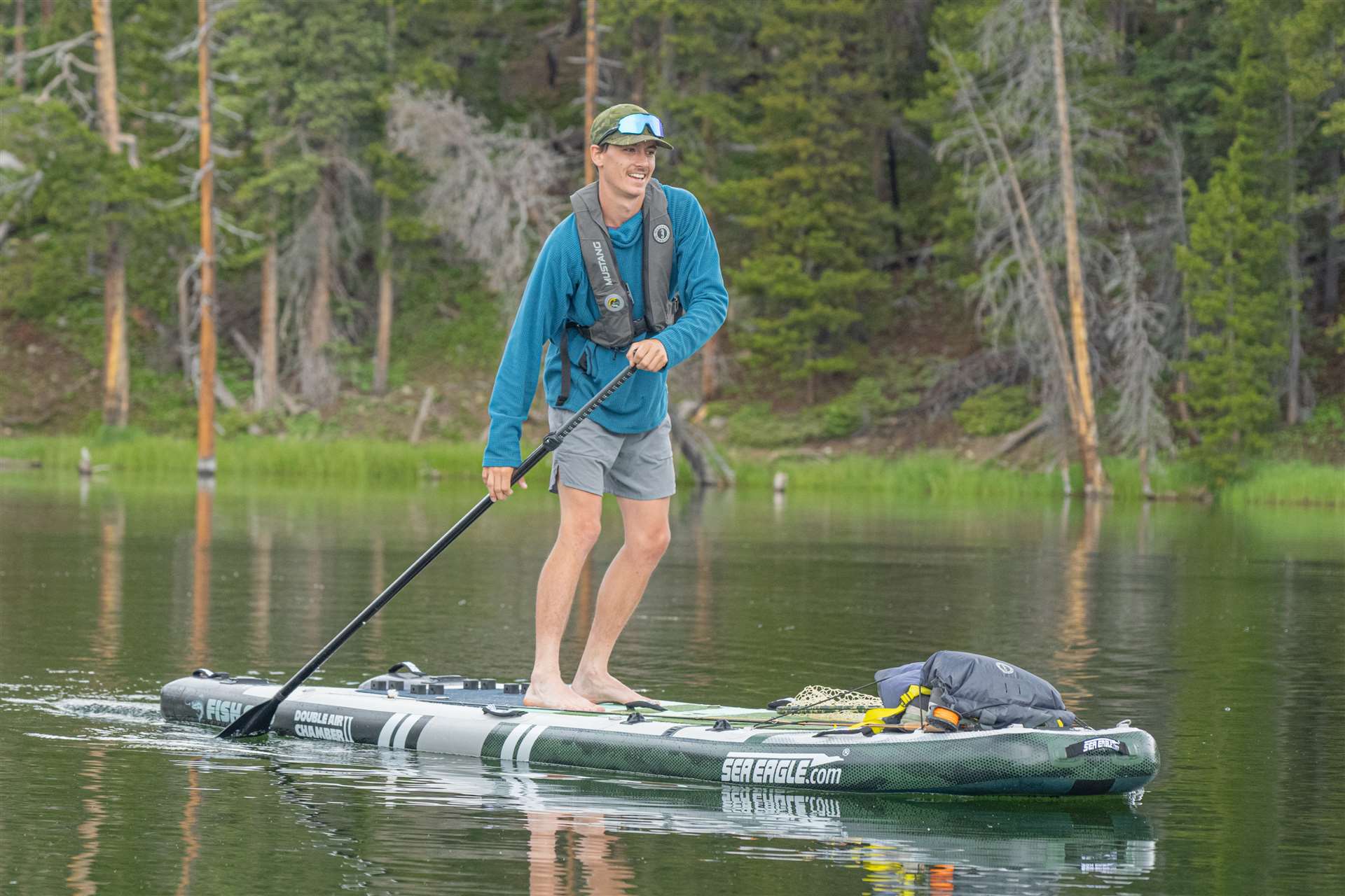 Sea Eagle FS1210 1 person Inflatable Fishing Stand-Up Paddleboard ...