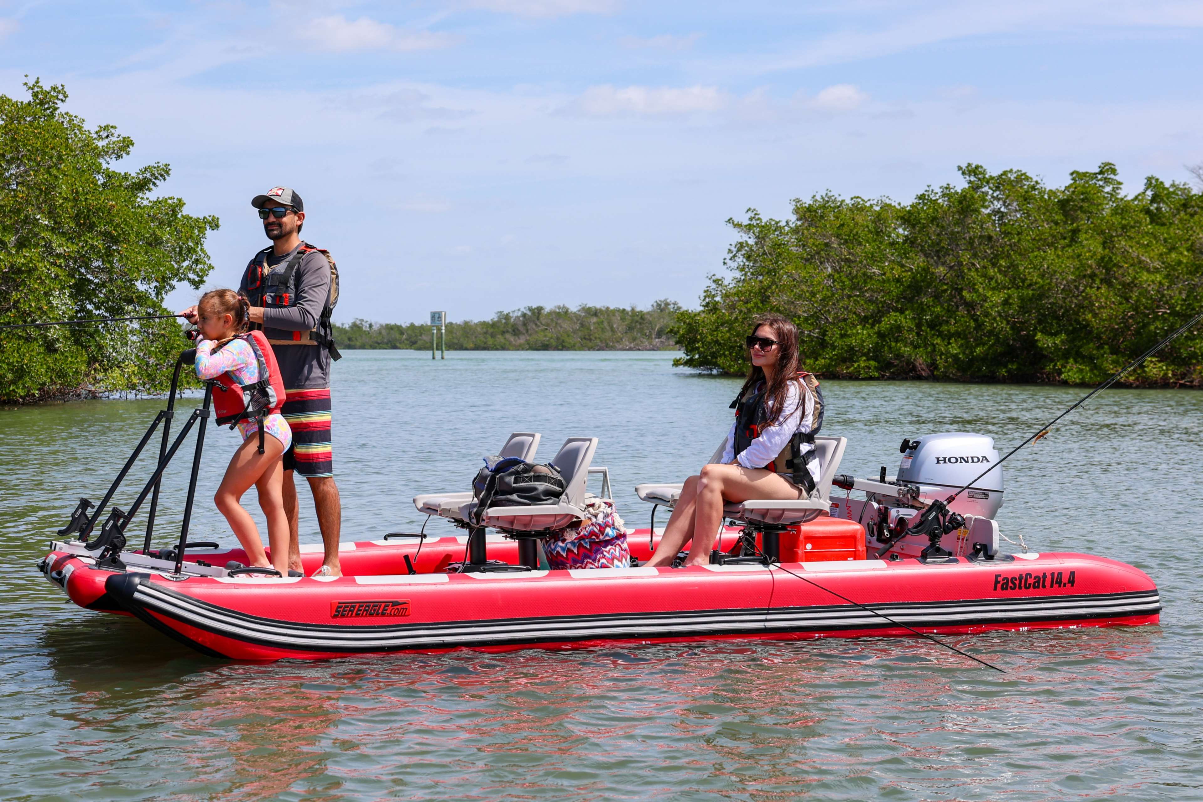 Sea Eagle FastCat14 4 person Inflatable Boat. Package Prices starting ...