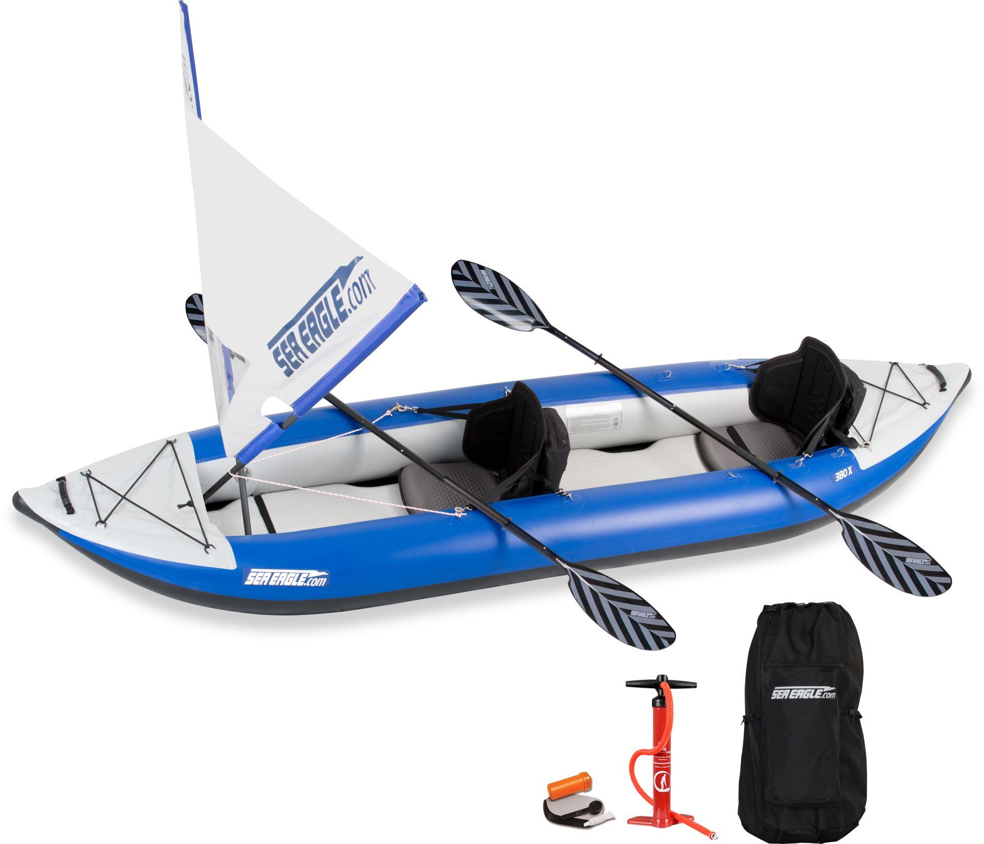 Sea Eagle 380x Explorer 3 person Inflatable Kayak | 12 ft 5 in | 40 lb